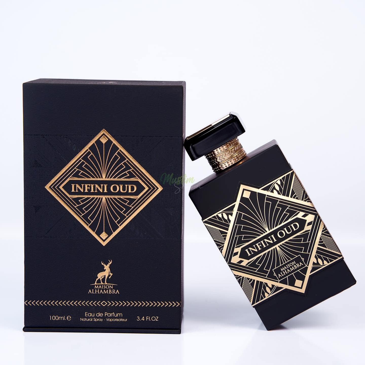 Lattafa Infini Oud Eau De Parfum 3.4Fl oz Natural Spray Perfume – Oud N ...