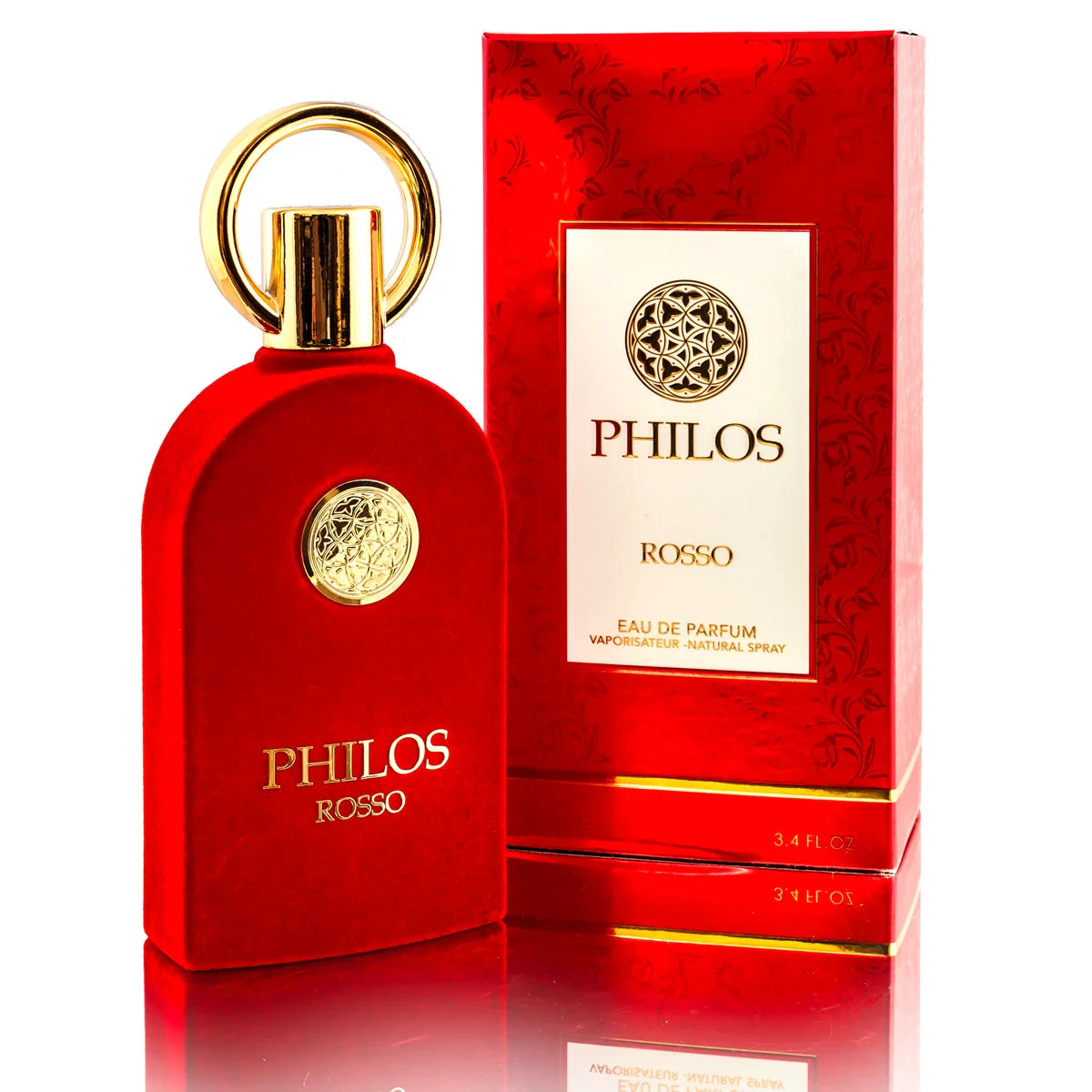 Lattafa Philos Rosso Eau De Parfum 3.4Fl oz Natural Spray Perfume – Oud ...